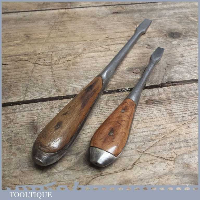 2 Vintage Perfect Pattern Screwdrivers – Old Woodworking Tool