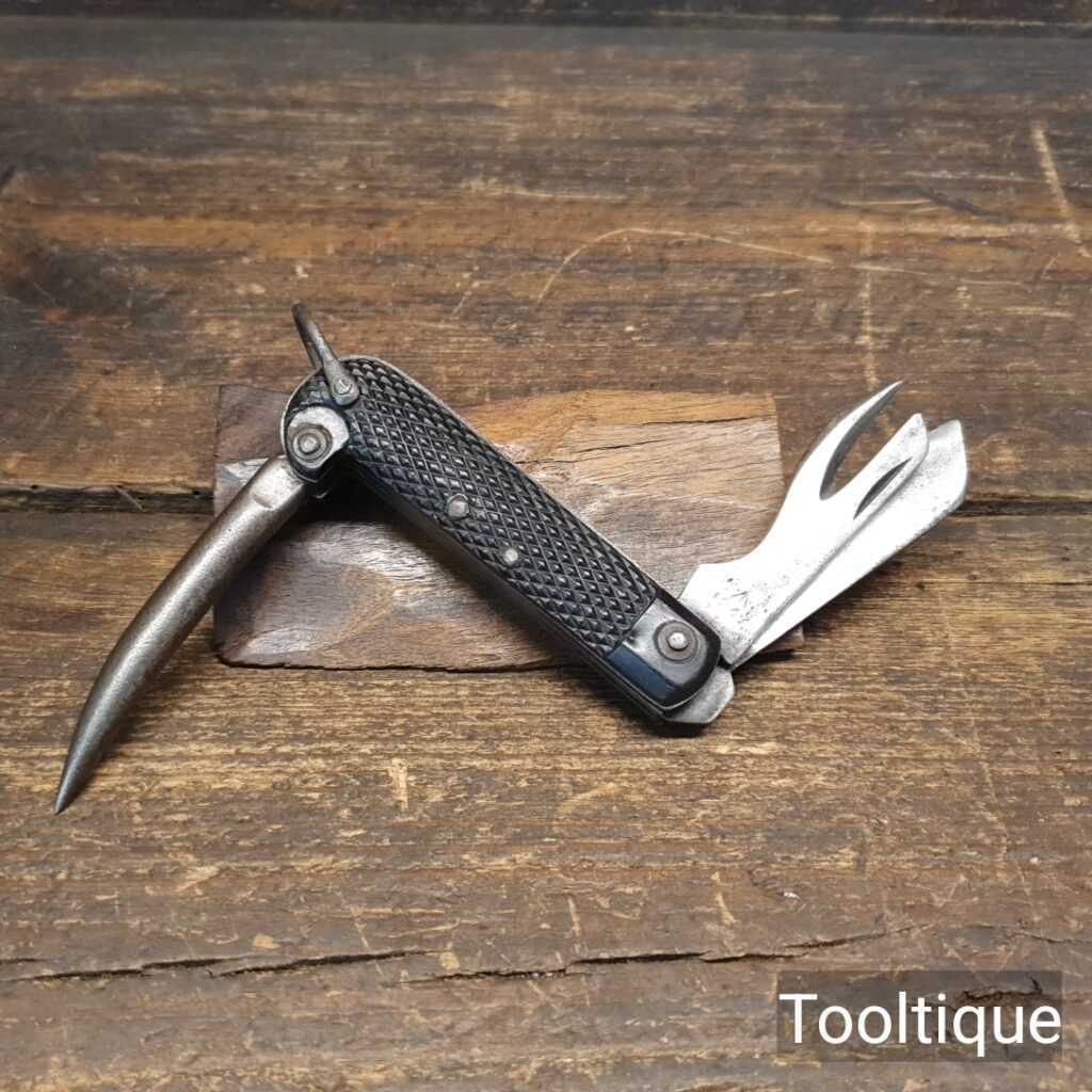 Vintage WW2 1944 Pocket Multitool With 3 Attachments Stamped Broad ...