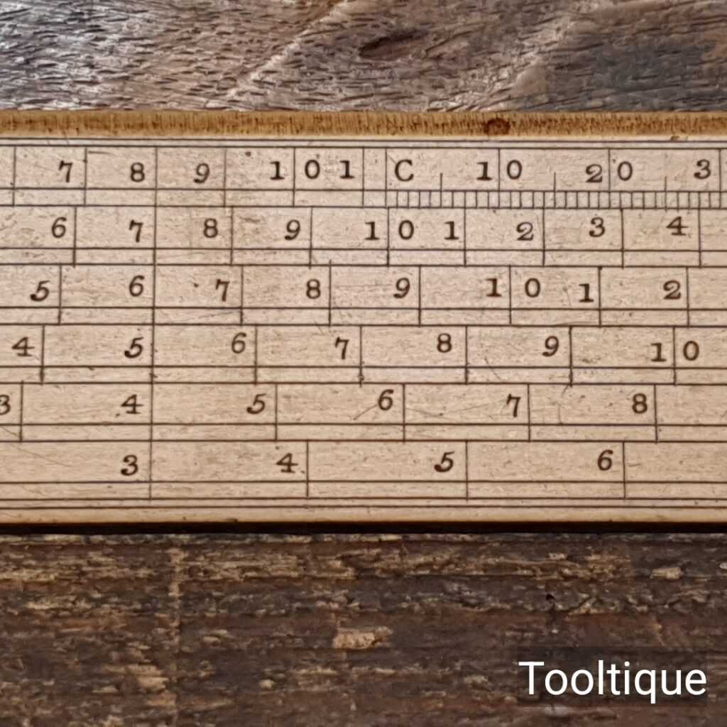 Scare Antique Imperial 6″ Gunter’s Scale Boxwood Ruler Cupids Bow End ...