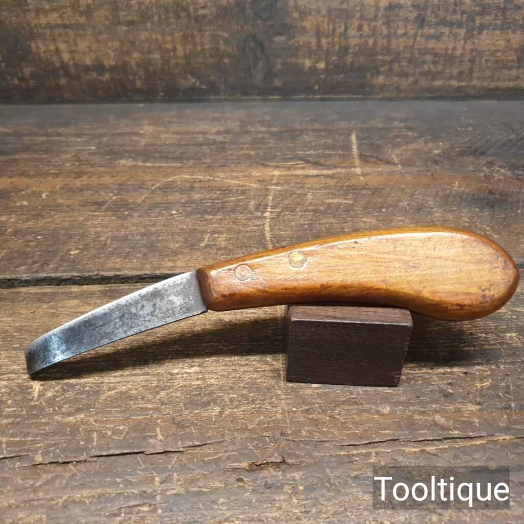 Vintage Farriers Knife With Hardwood Handle – Sharpened & Honed | Tooltique