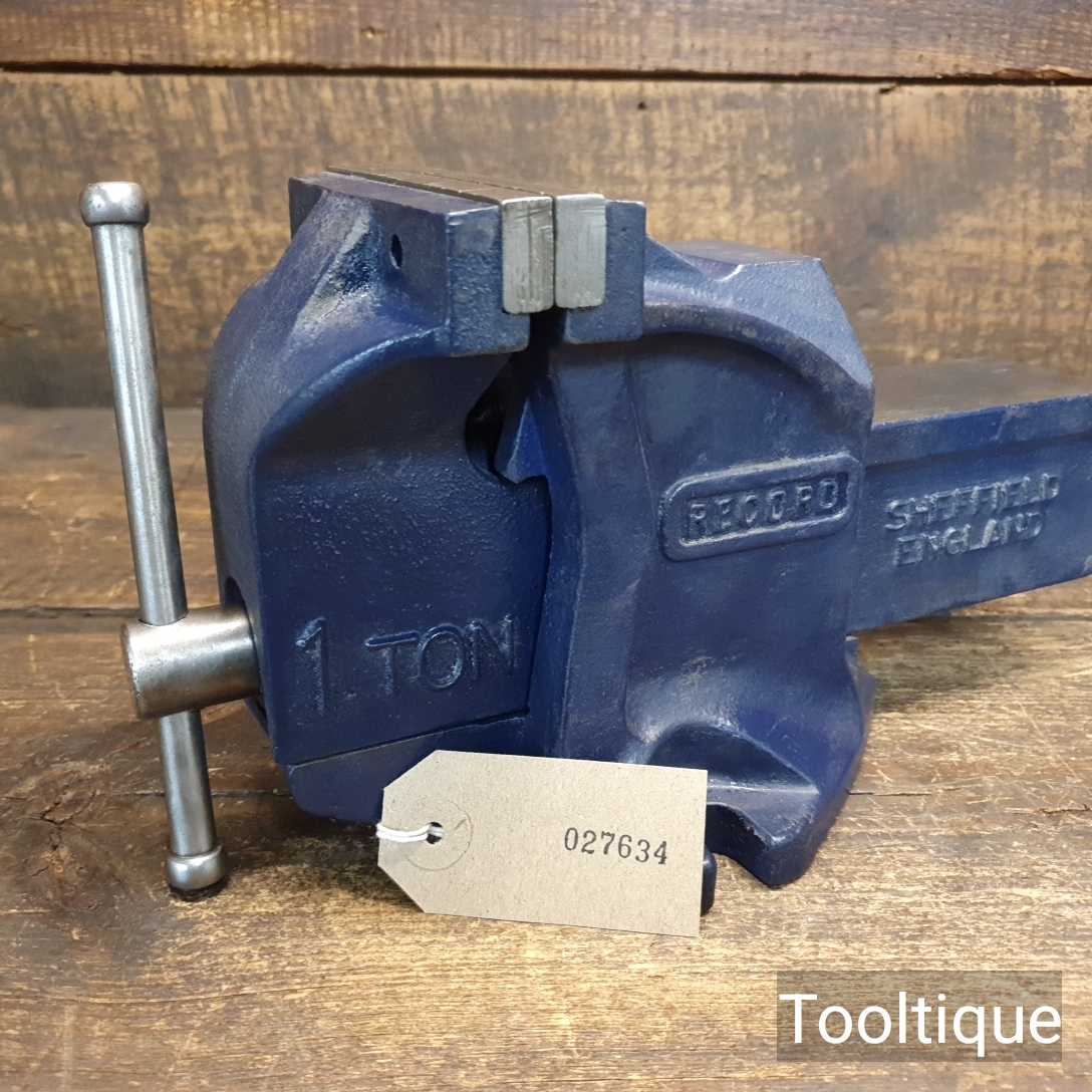 Vintage 8 kg Record Tools Engineers Vice 4” jaws 1 Ton Pressure – Fully ...