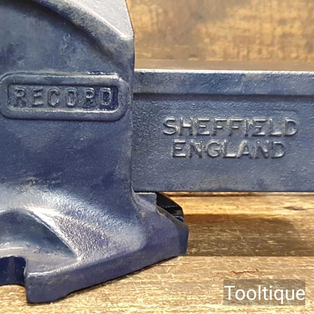 Vintage 8 kg Record Tools Engineers Vice 4” jaws 1 Ton Pressure – Fully ...