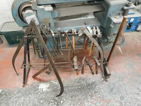 Vintage Blacksmiths Rack With Tools | Tooltique