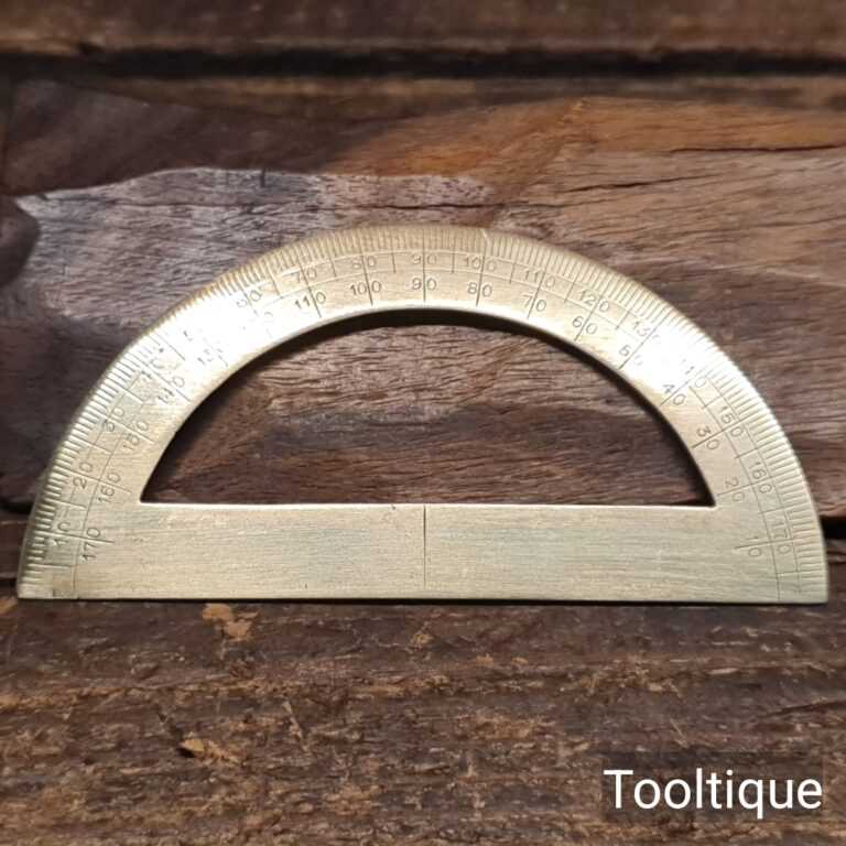 Antique Brass Protractor – Fully Refurbished Ready For Use | Tooltique