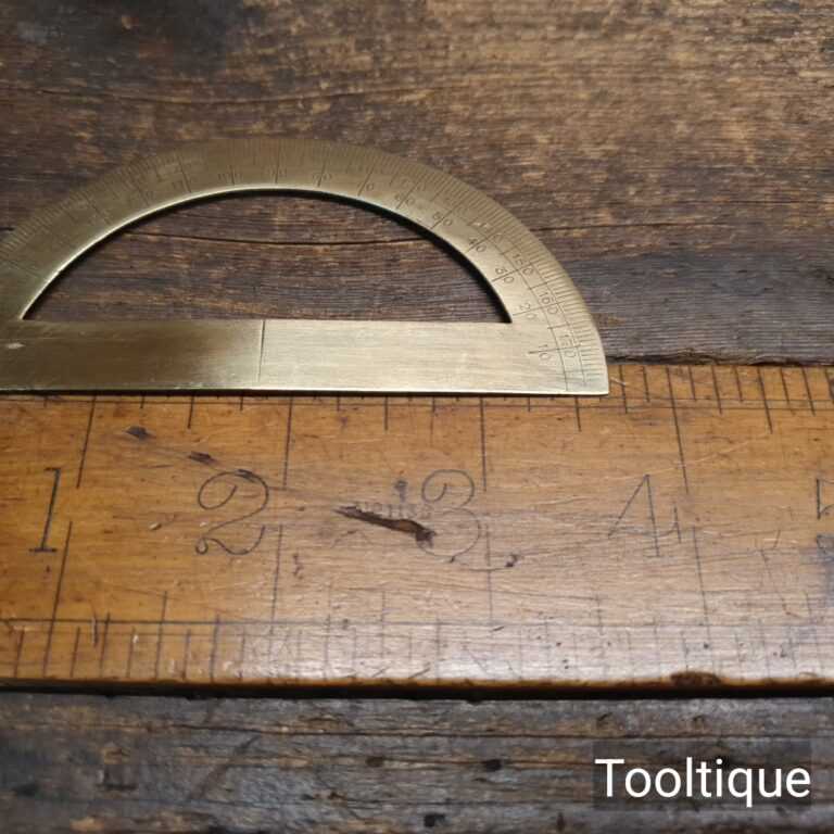 Antique Brass Protractor – Fully Refurbished Ready For Use | Tooltique