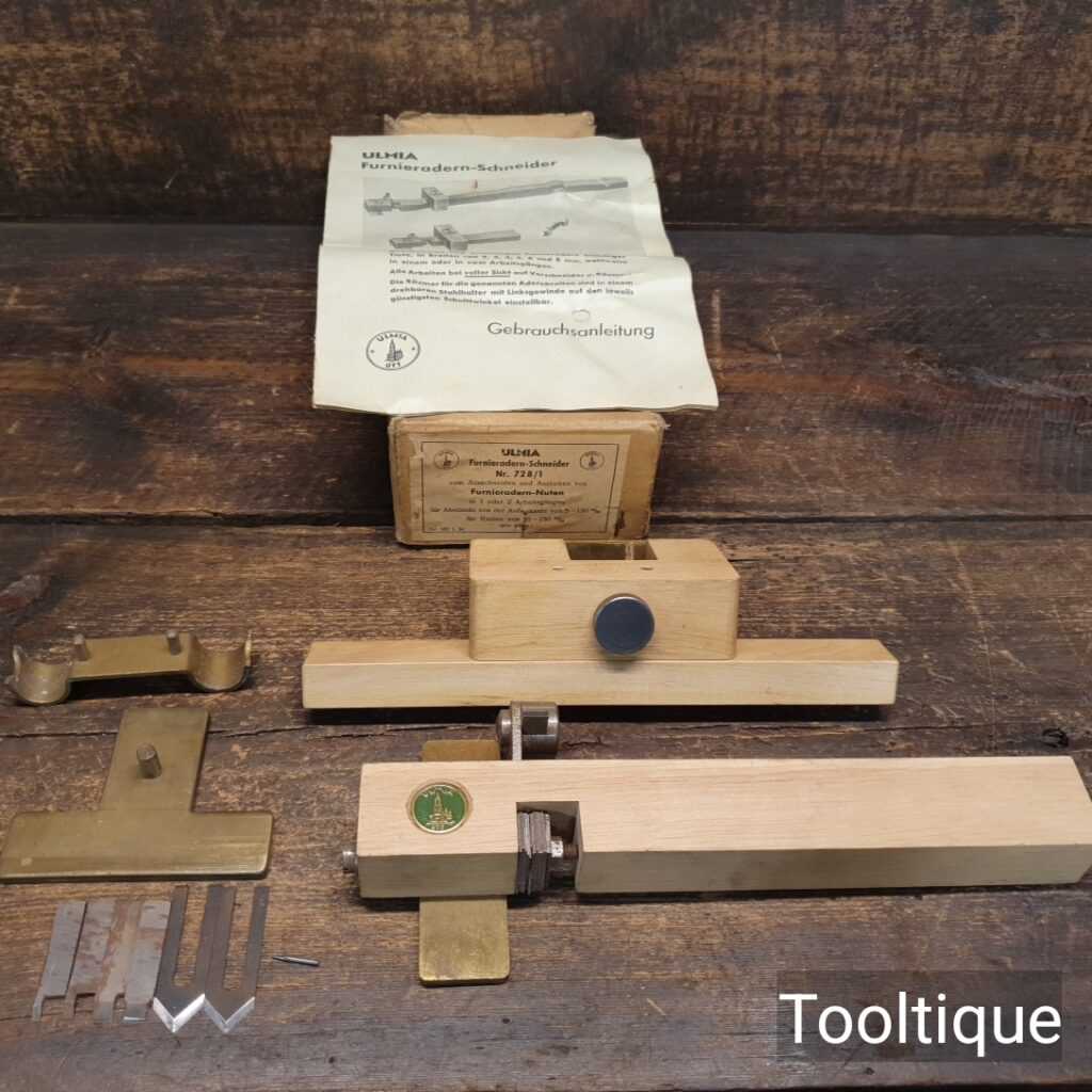 Vintage Boxed Ulmia Veneer Inlay Cutting Tool For Marquetry & Veneer ...
