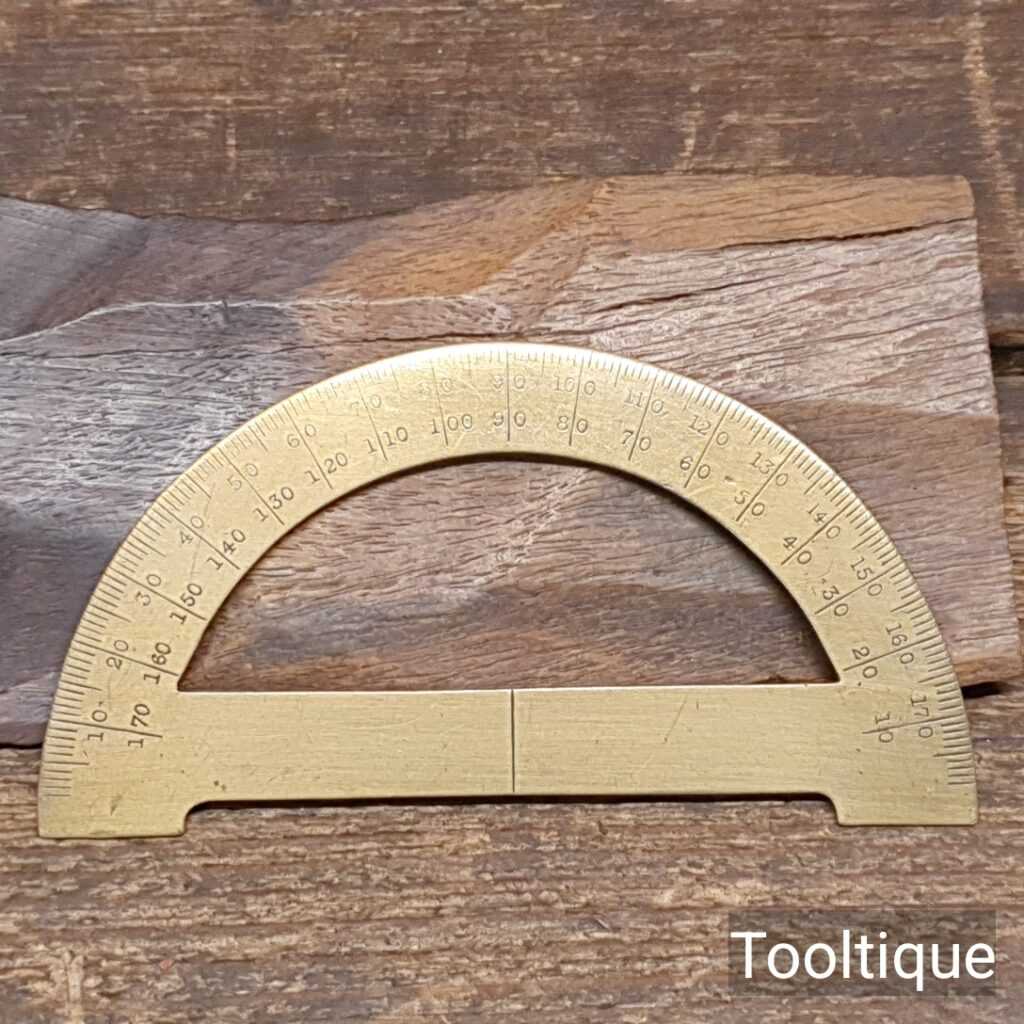 Vintage Brass 180-Degree Protractor Measuring Instrument – Good ...
