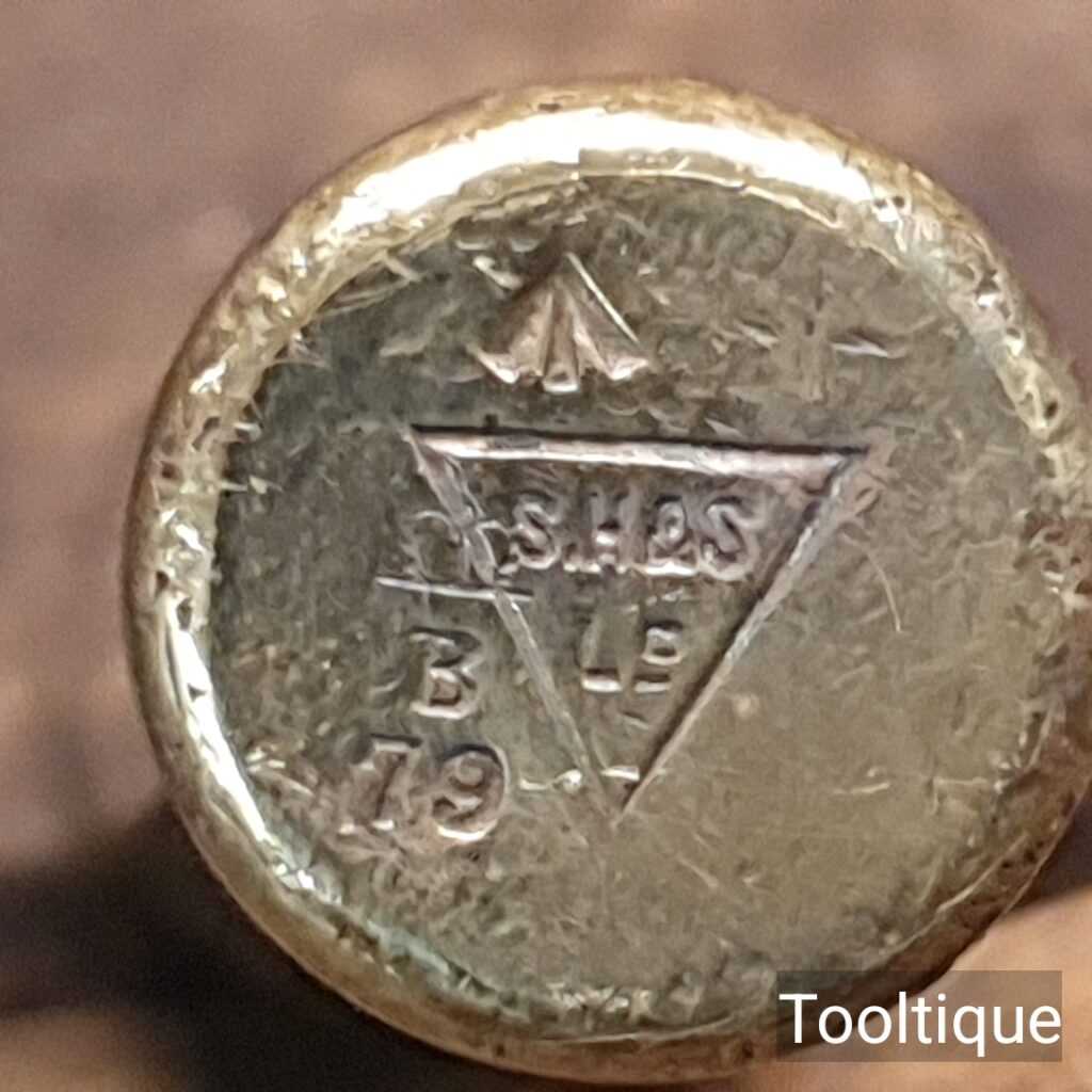 Antique Military WW1 WW2 British Army Brass Rifle Oiler S. H. & S Ltd B ...