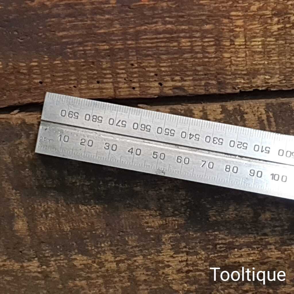 Vintage Engineers Moore & Wright Combination Set Square Extended Ruler ...