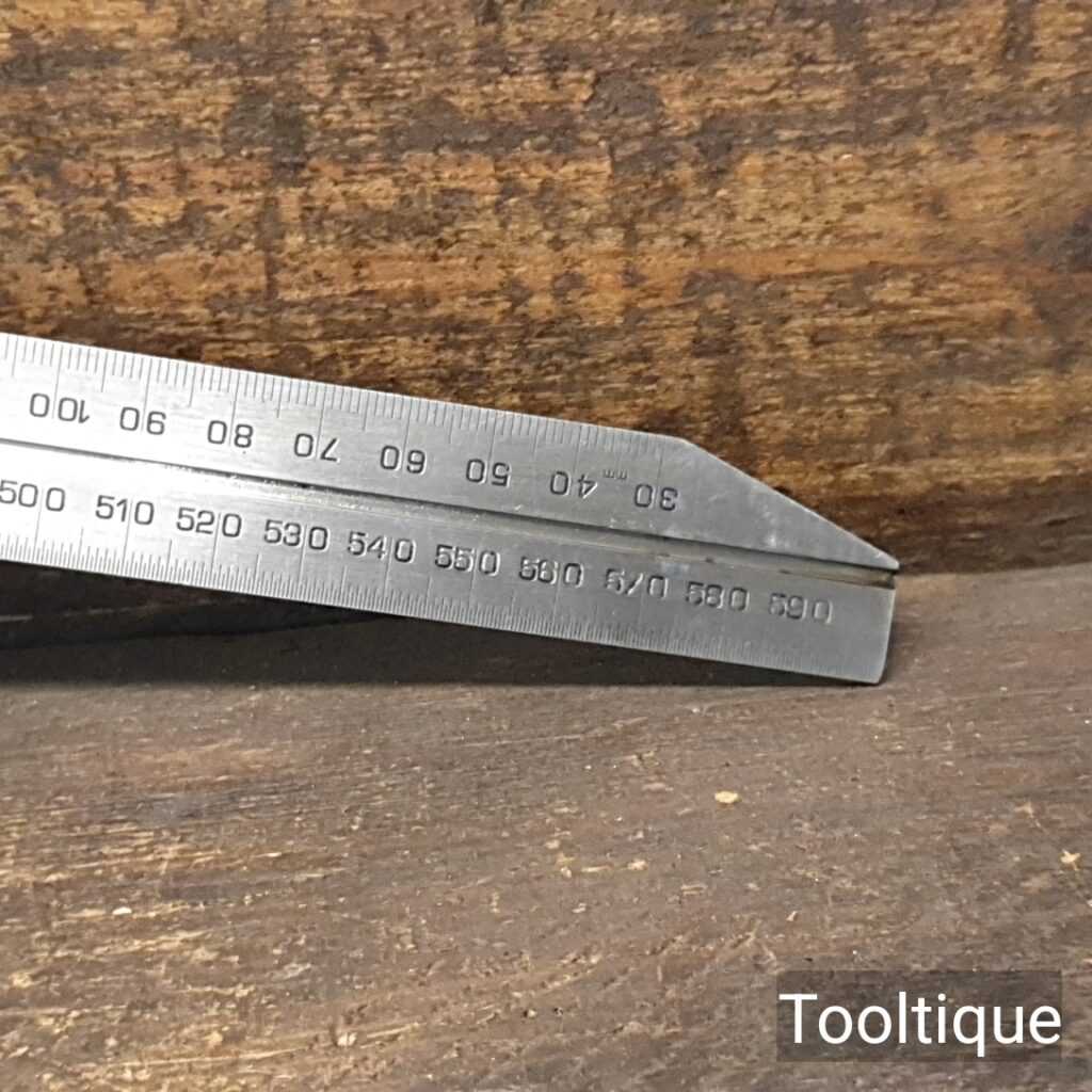 Vintage Engineers Moore & Wright Combination Set Square Extended Ruler ...