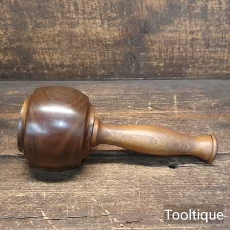 Bespoke Hand Wood-Turned Reclaimed Old Lignum Vitae Mallet Cherry ...