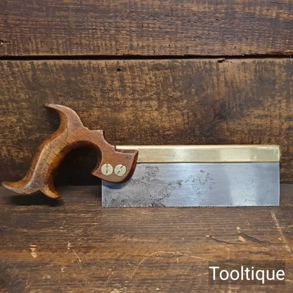 Vintage No: 26 Spear & Jackson 8” Pistol Grip Gentleman’s Brass Back ...