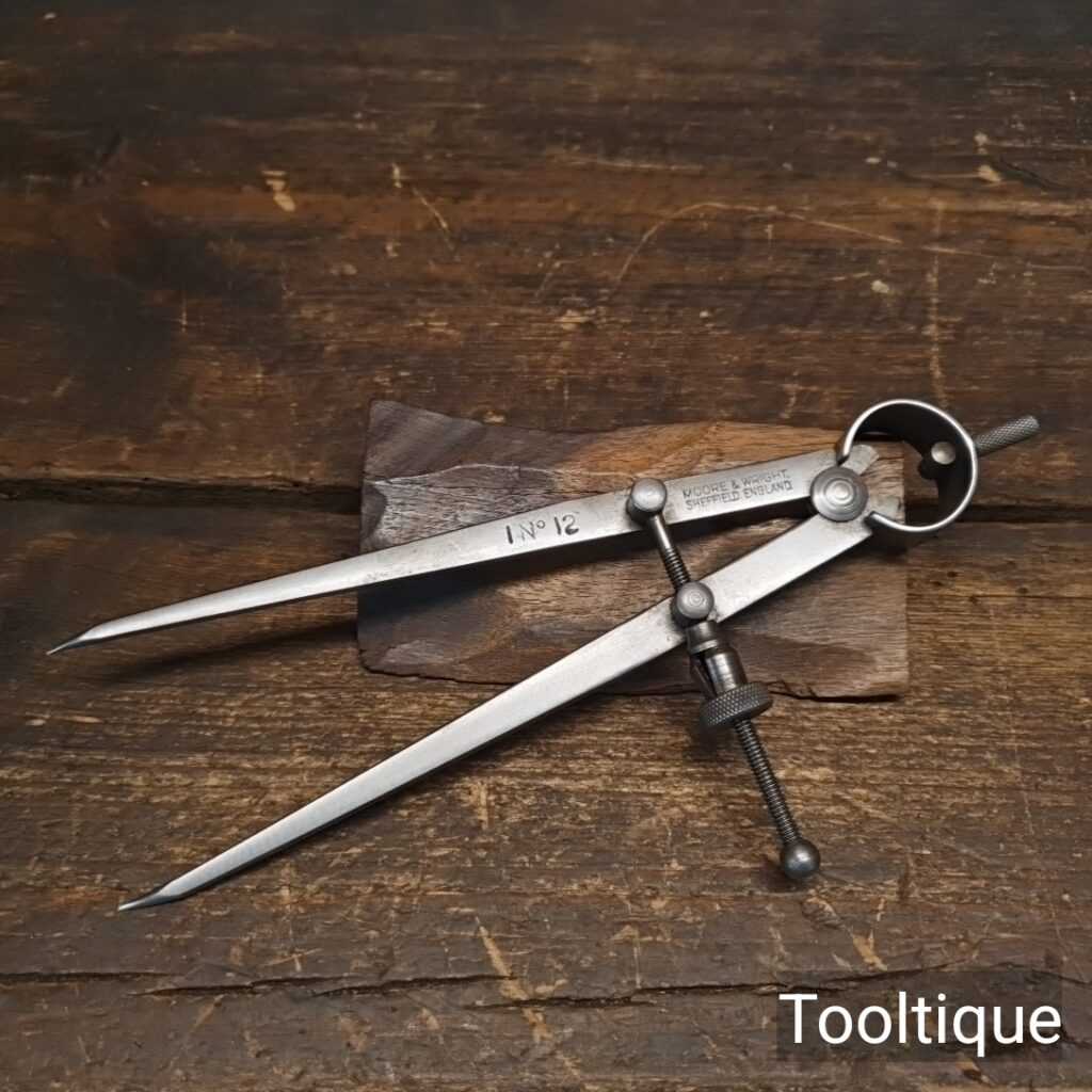 Vintage Moore & Wright 7” Straight Leg Spring Dividers – Refurbished ...