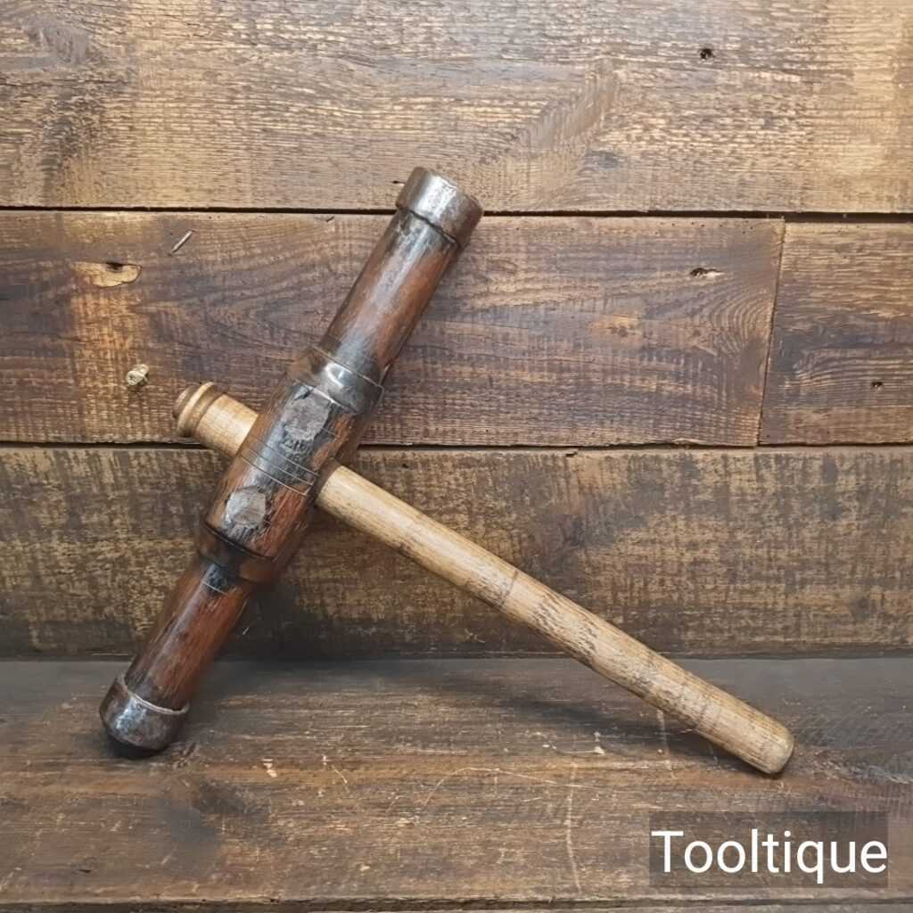 Vintage Boat Builders Caulking Hammer Lignum Head – Refurbished | Tooltique