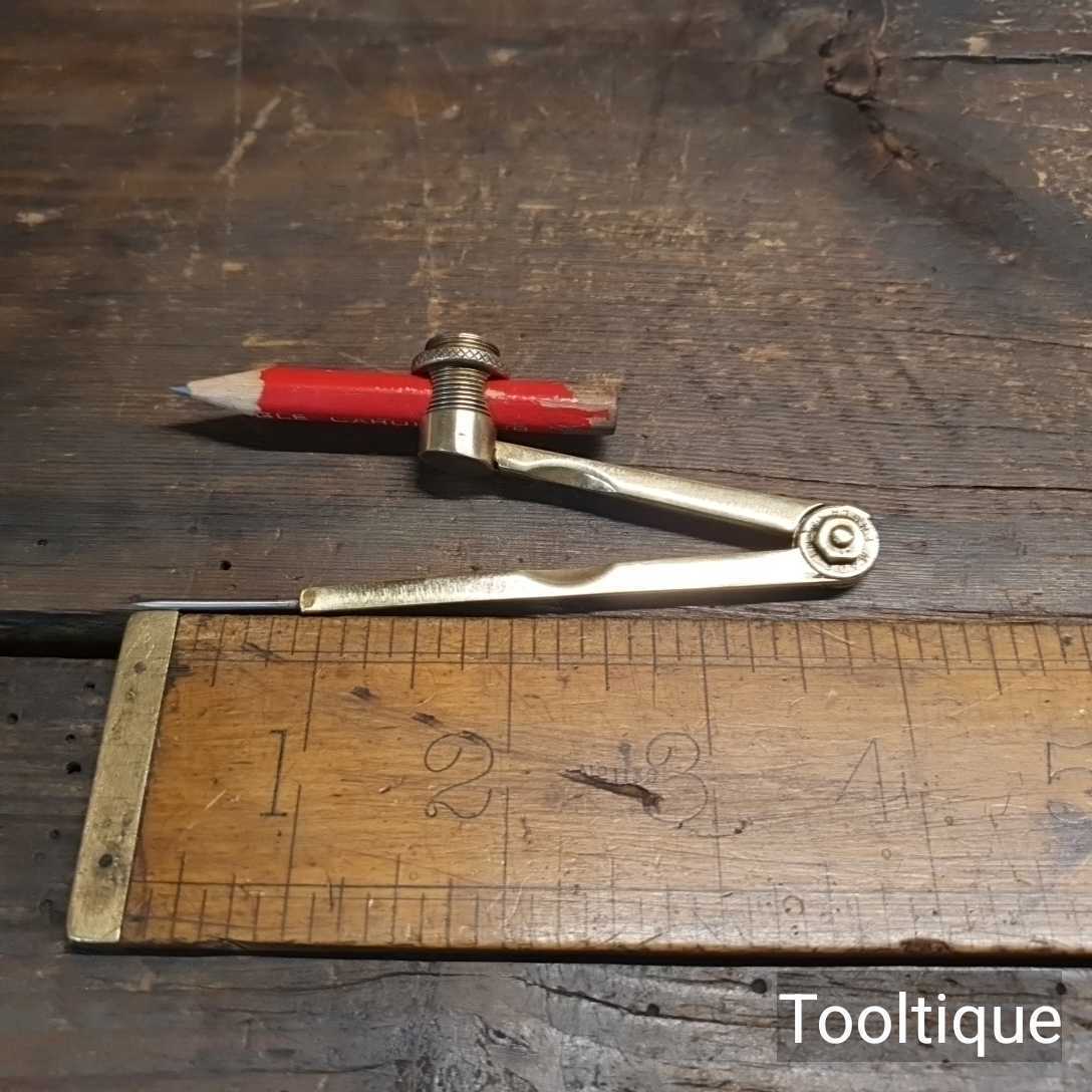 Vintage English Brass Compass & Pencil – Refurbished Ready To Use ...