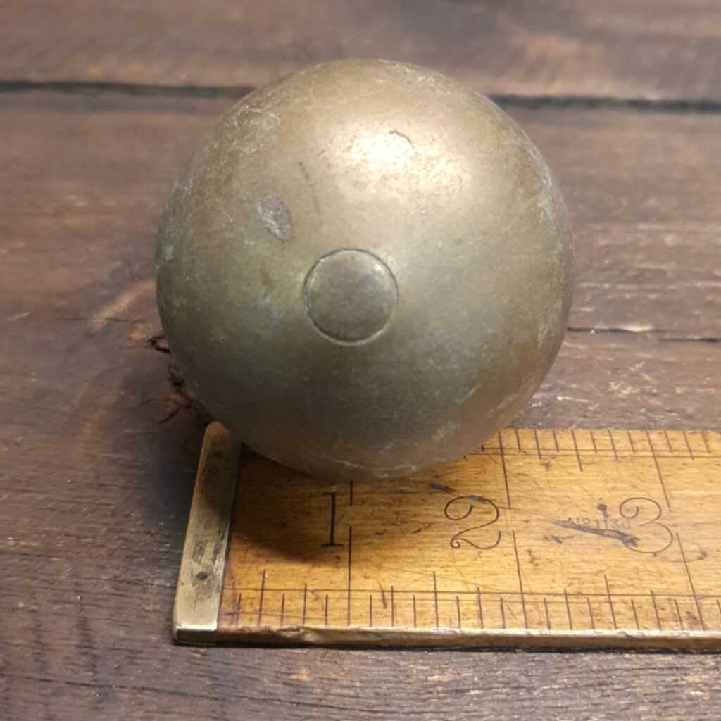 Antique Cast Brass Round Bed Knob | Tooltique