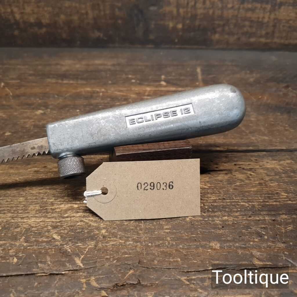 Vintage Eclipse No: 12 Alloy Padsaw With Good Sharp Saw Blade | Tooltique