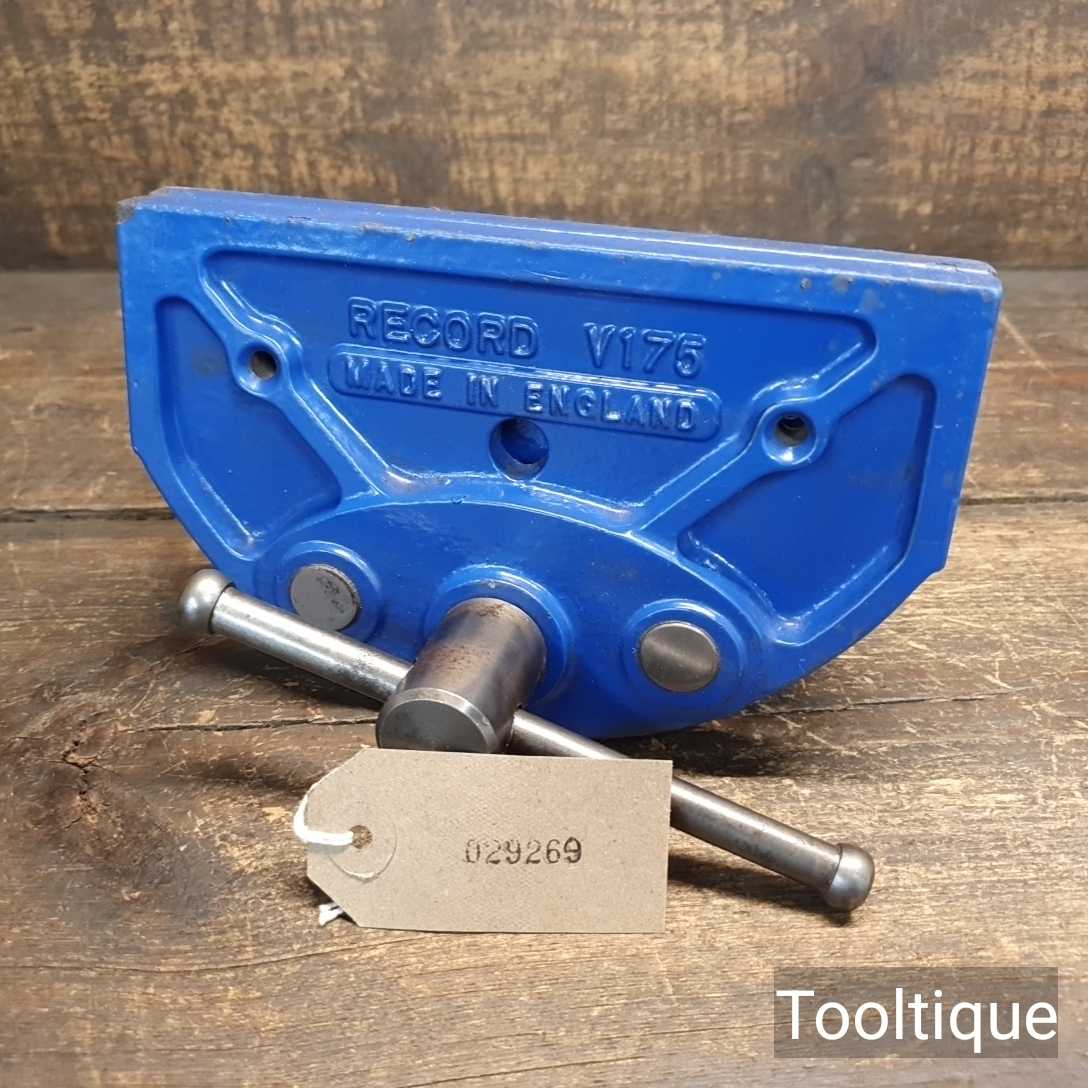 Vintage Record No: V175 Woodworking Vice With 7” Jaws – Good Condition ...