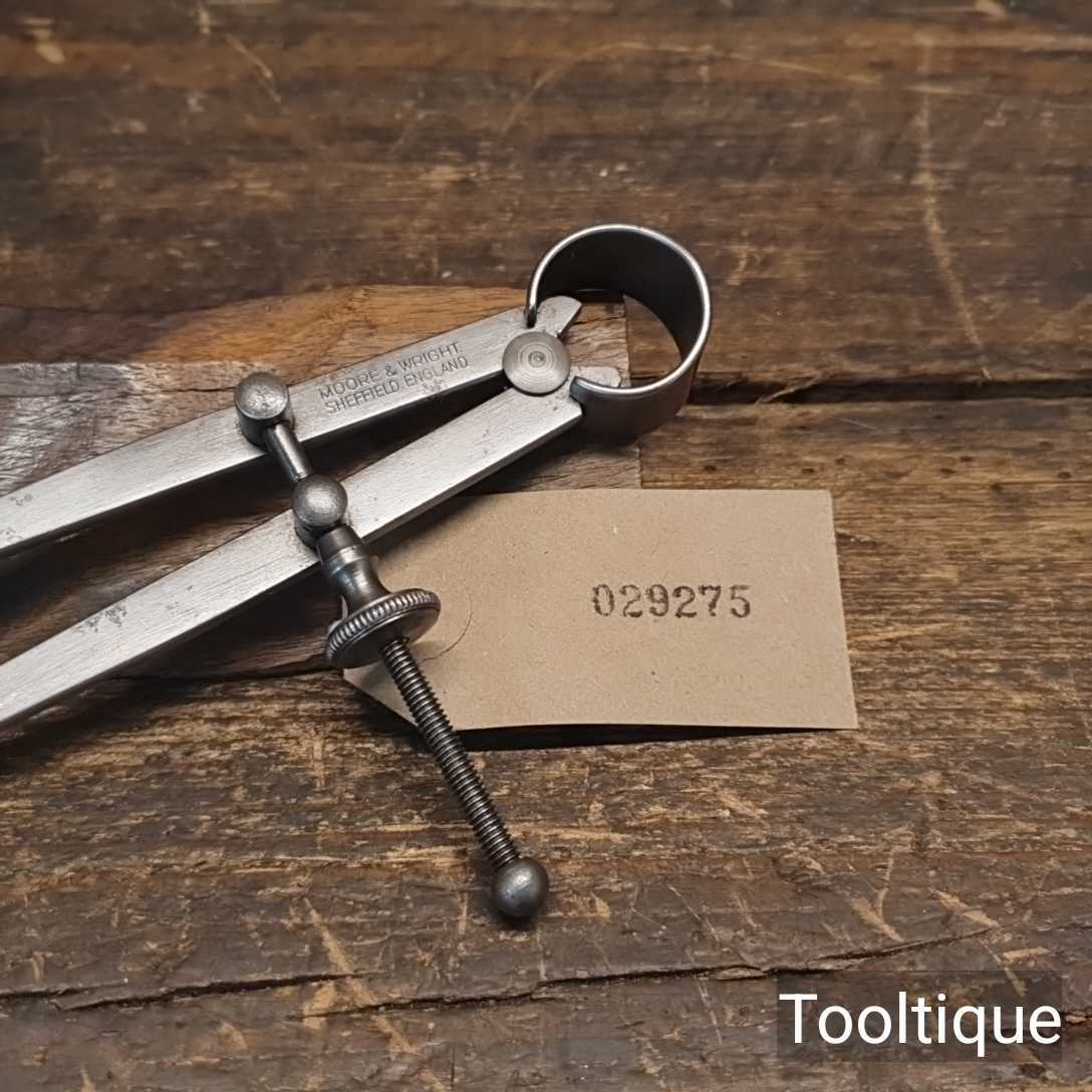 Vintage Moore & Wright 7” Spring Silver Steel Inside Callipers – Good ...