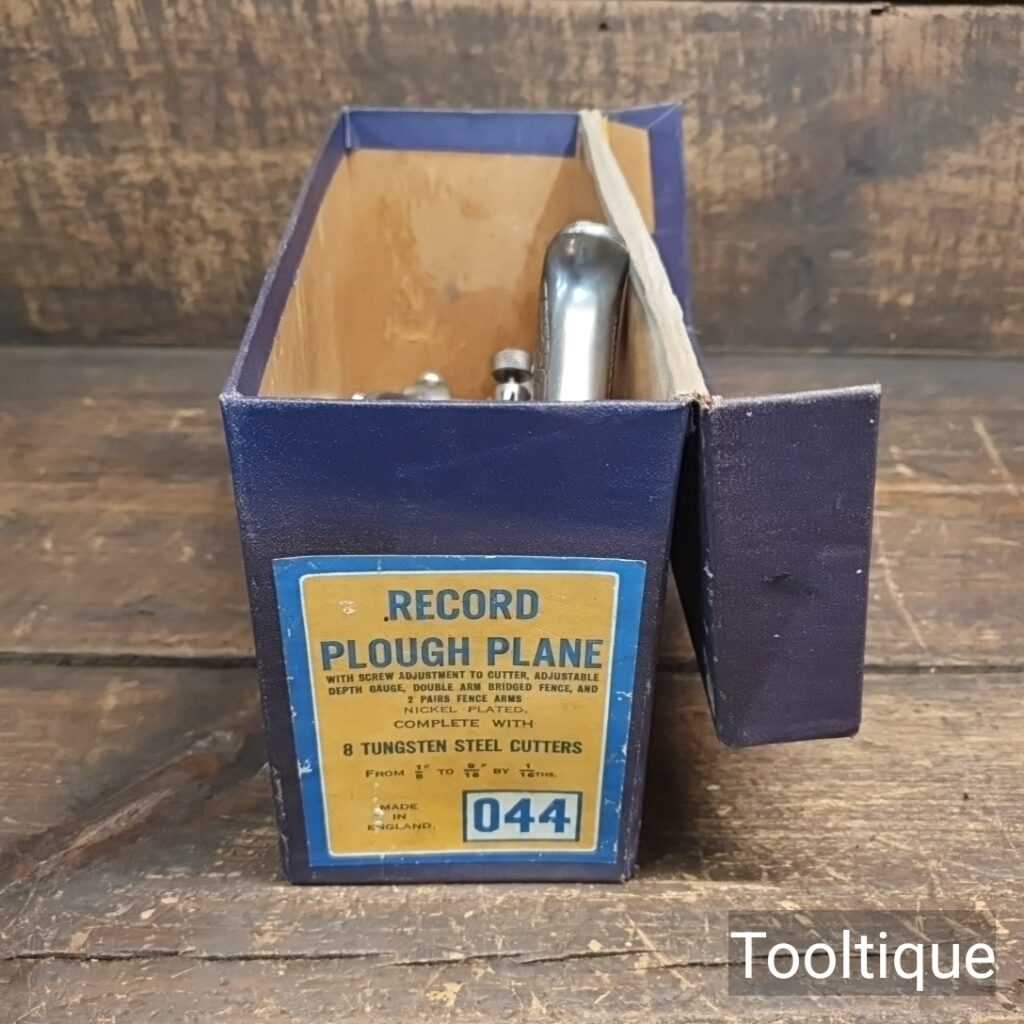 Vintage Boxed Record No: 044 Combination Plough Plane – Good Condition ...