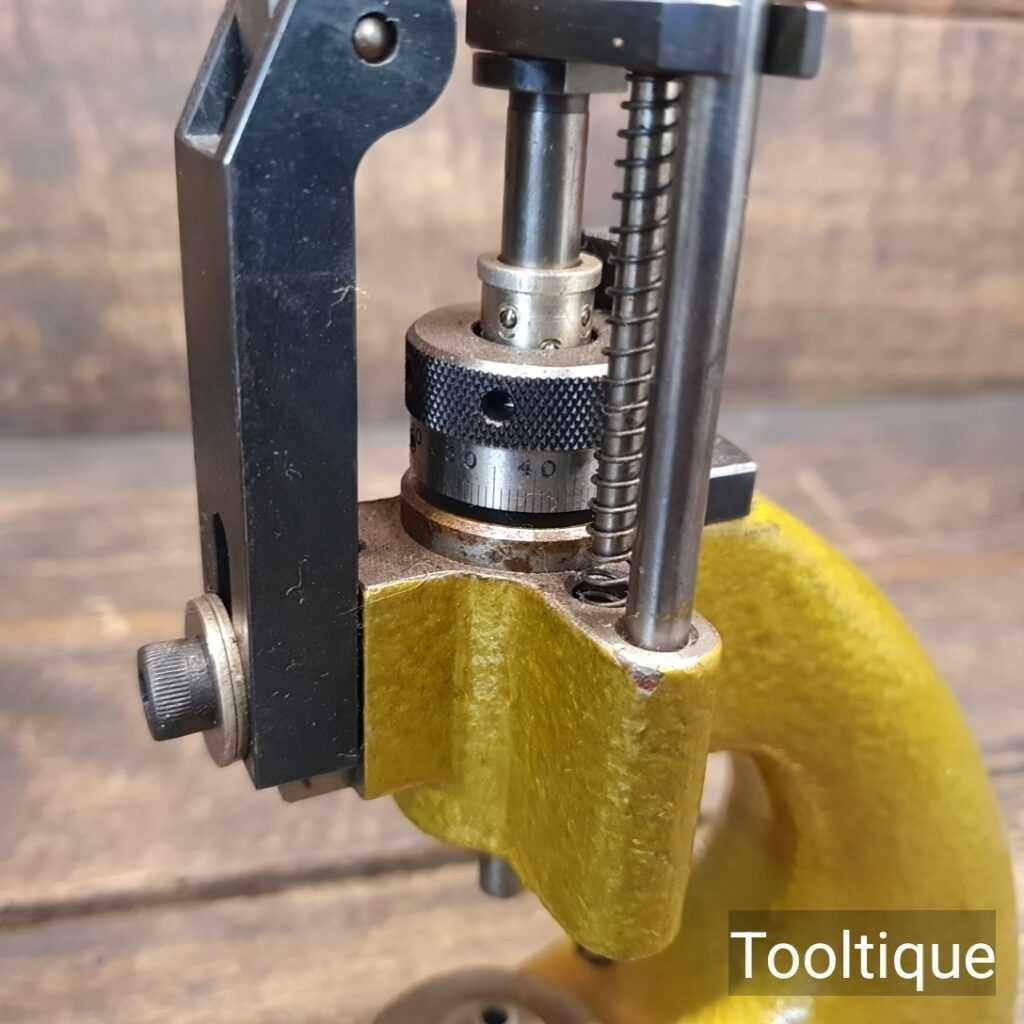 Vintage Engineers Bench Press With Precision Depth Setting Mechanism ...