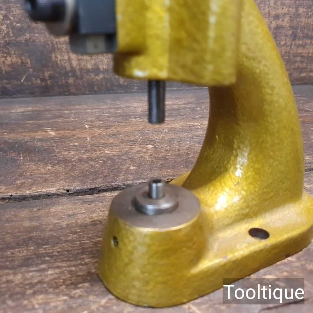 Vintage Engineers Bench Press With Precision Depth Setting Mechanism ...