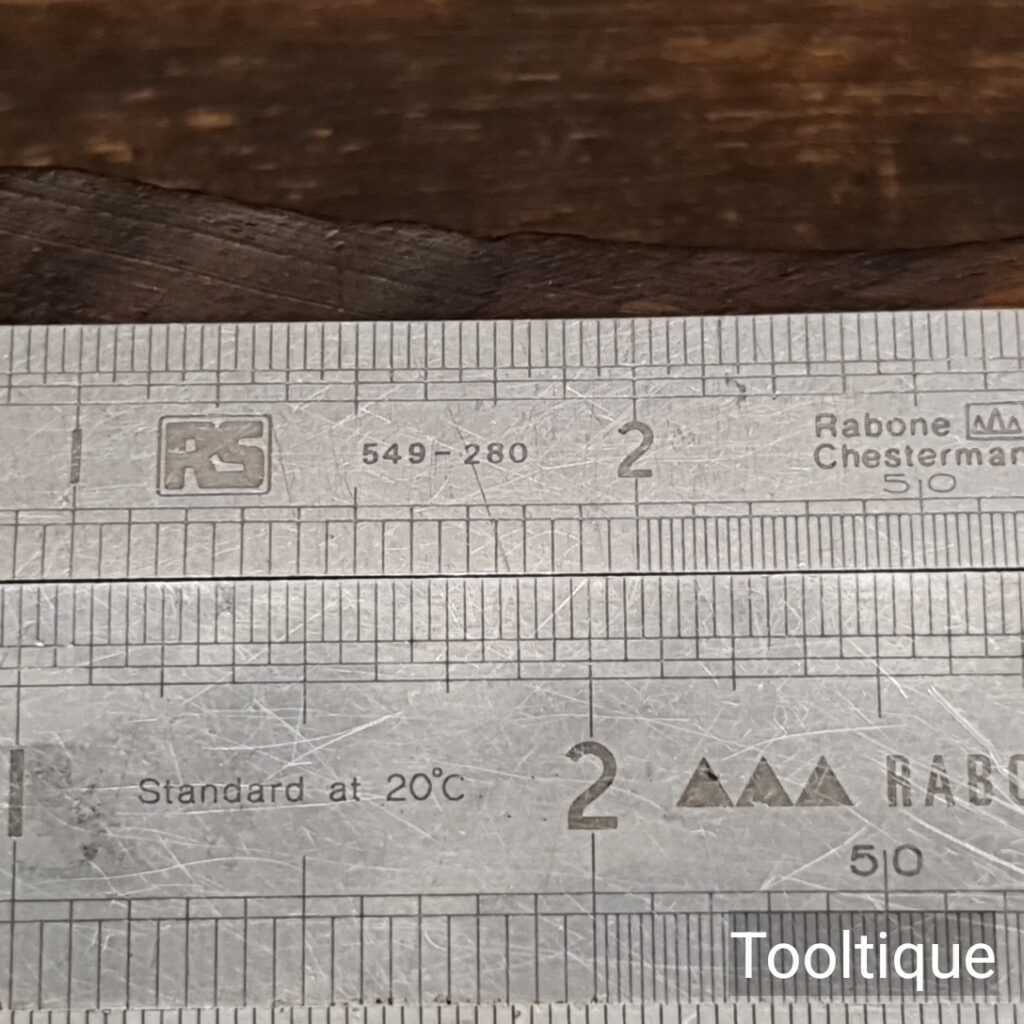 3 No: Selection of Vintage Rabone Chesterman Steel Rulers – Good ...