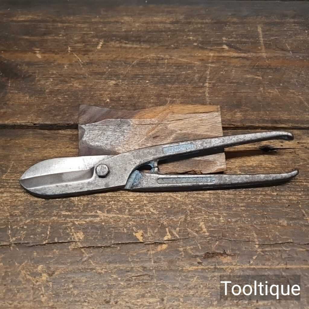 Vintage 8 Gilpin Sheffield Flat Tin Snips Sharpened Ready To Use Tooltique