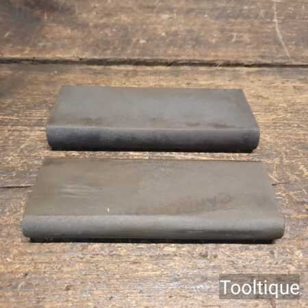 Vintage Pair of Carborundum Medium Grit Sharpening Slip Stones | Tooltique