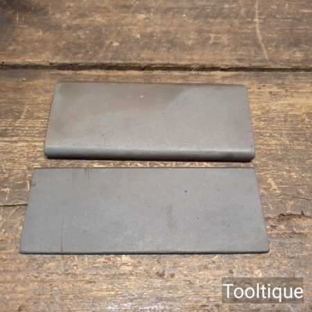Vintage Pair Carborundum Medium Grit Sharpening Slip Stones | Tooltique