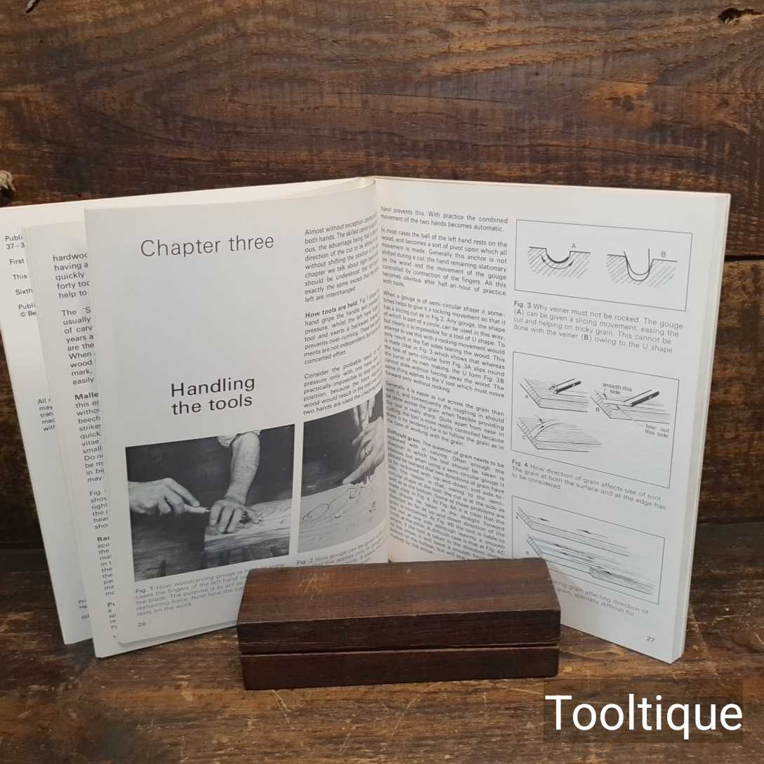 Vintage Practical Woodcarving & Gilding Paperback Book | Tooltique