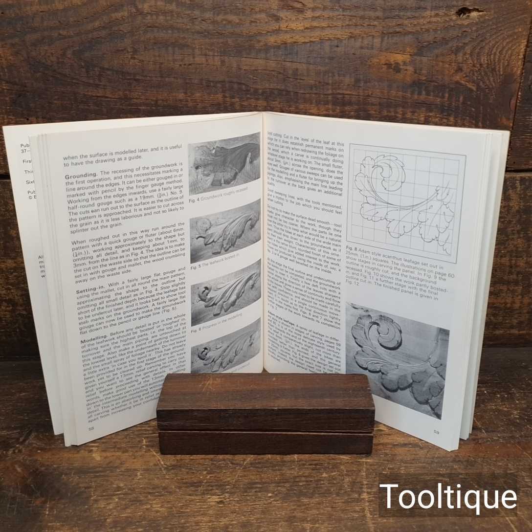 Vintage Practical Woodcarving & Gilding Paperback Book | Tooltique