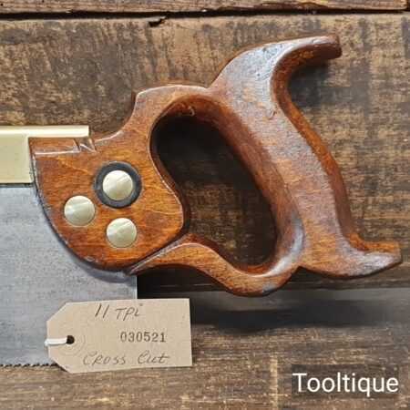 Vintage 14” Tyzack Turner No: 120 Brass Back Tenon Saw 11 TPI – Fully ...