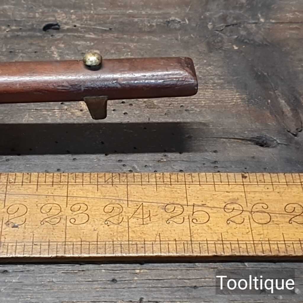 Vintage 24” Mahogany & Boxwood Cabinet Makers Panel Marking Gauge ...