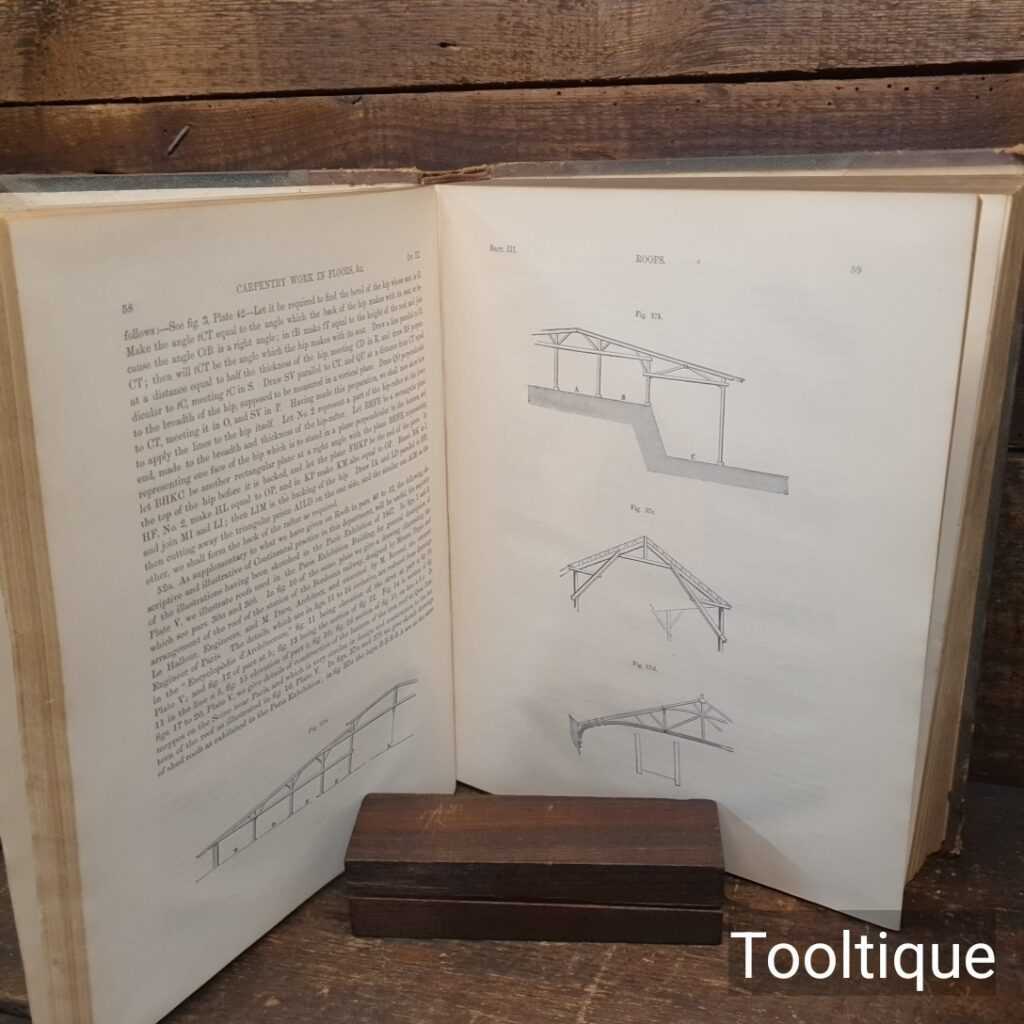 Vintage New Guide to Carpentry Framing & Joinery Hardback Book c.1872 ...