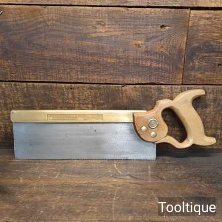 Vintage 12” Tyzack Turner No: 120 Cross Cut Brass Back Saw – Fully ...