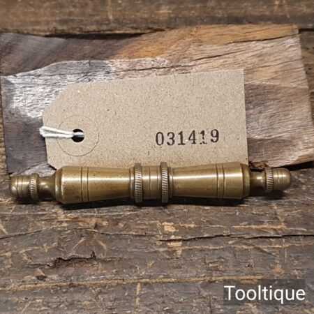 Antique Ornate Brass Drill Bit Holder With Screw Threaded Closure ...