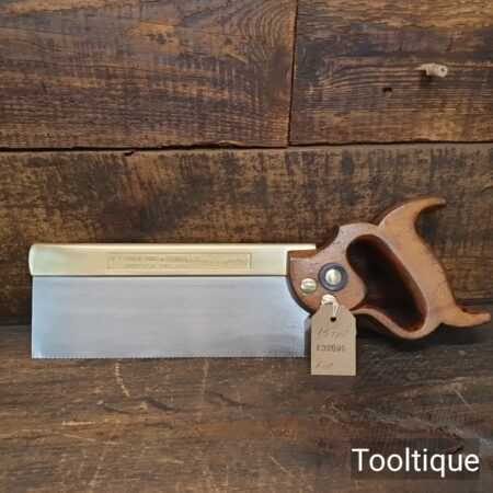 Vintage 10” Tyzack Turner No: 120 Brass Back Dovetail Saw – Fully ...