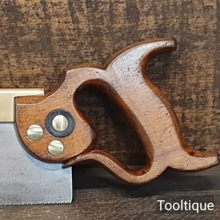 Vintage 10” Tyzack Turner No: 120 Brass Back Dovetail Saw – Fully ...