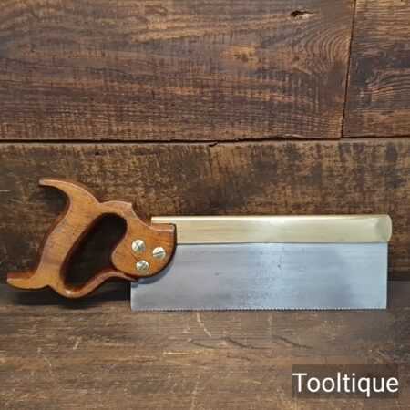 Vintage 10” Tyzack Turner No: 120 Brass Back Dovetail Saw – Fully ...