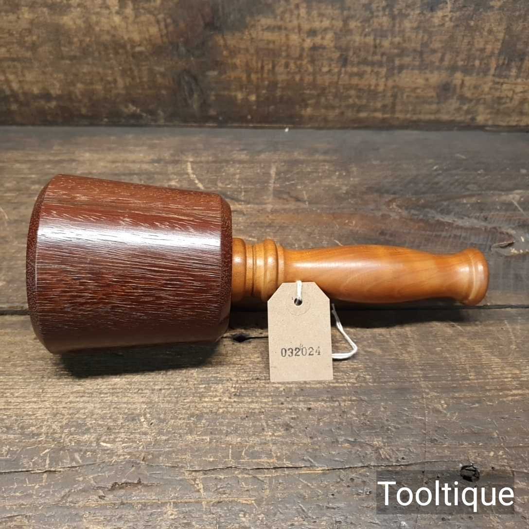 Handmade Wood Turned Old Azobé Hardwood Mallet – Cherry Wood Handle ...