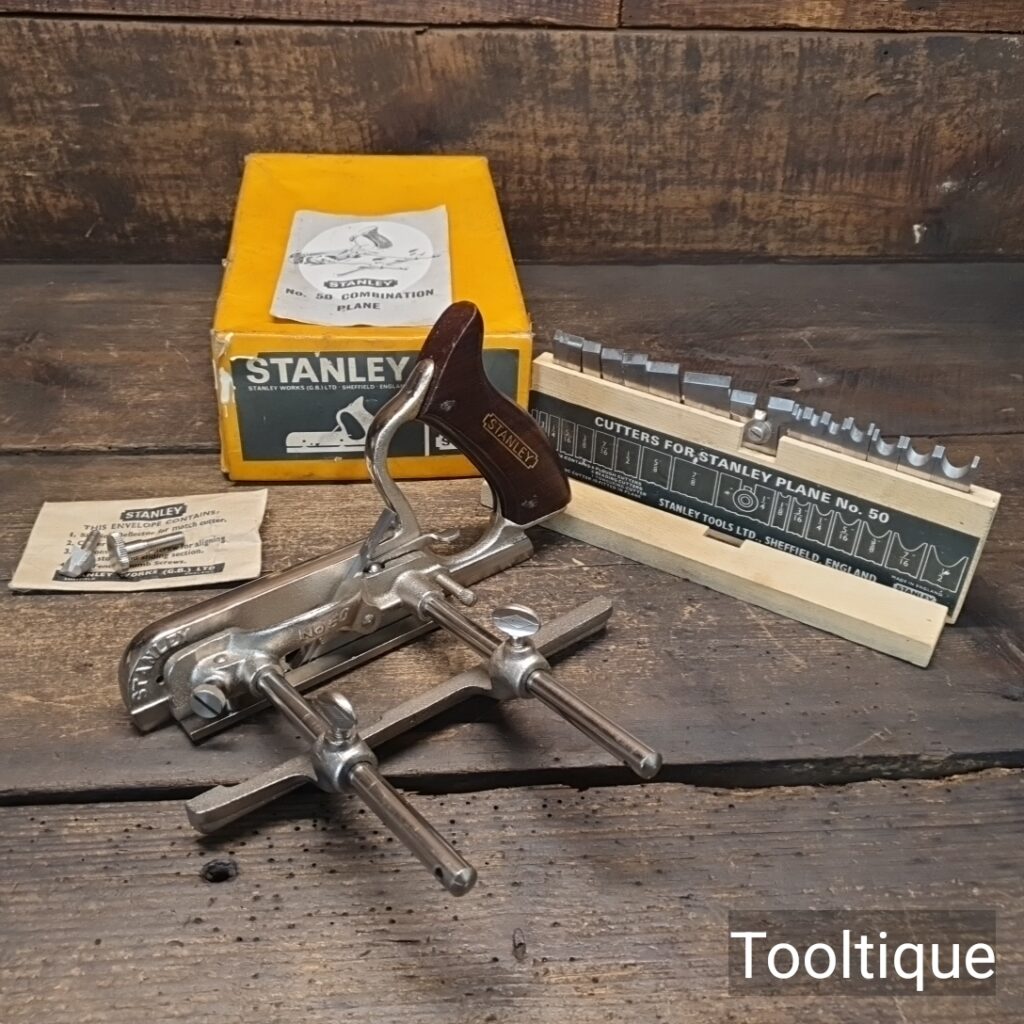 Crisp Vintage Stanley No: 50 Combination Plough Plane – Good Condition ...