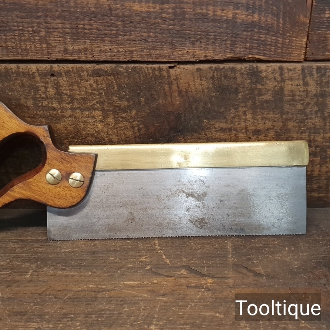 Vintage 10” W. Tyzack Turner No: 120 Brass Back Tenon Saw 15 TPI ...