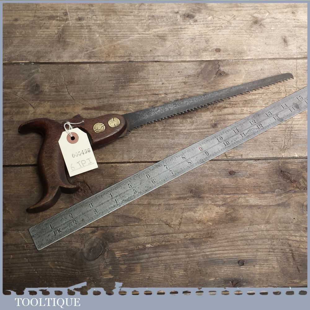 Antique 19th C Keyhole Hand Saw – Straw Stamp 6 TPI2 | Tooltique