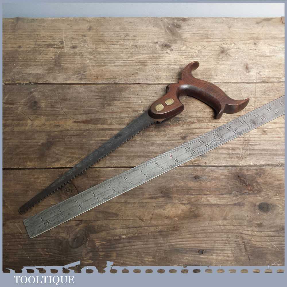 Antique 19th C Keyhole Hand Saw – Straw Stamp 6 TPI3 | Tooltique