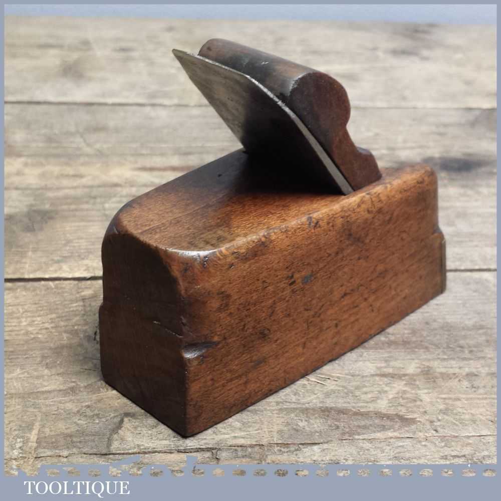Antique 4 Beech Wood Bull Nose Plane with Brass Cupids Bow Feature2 ...