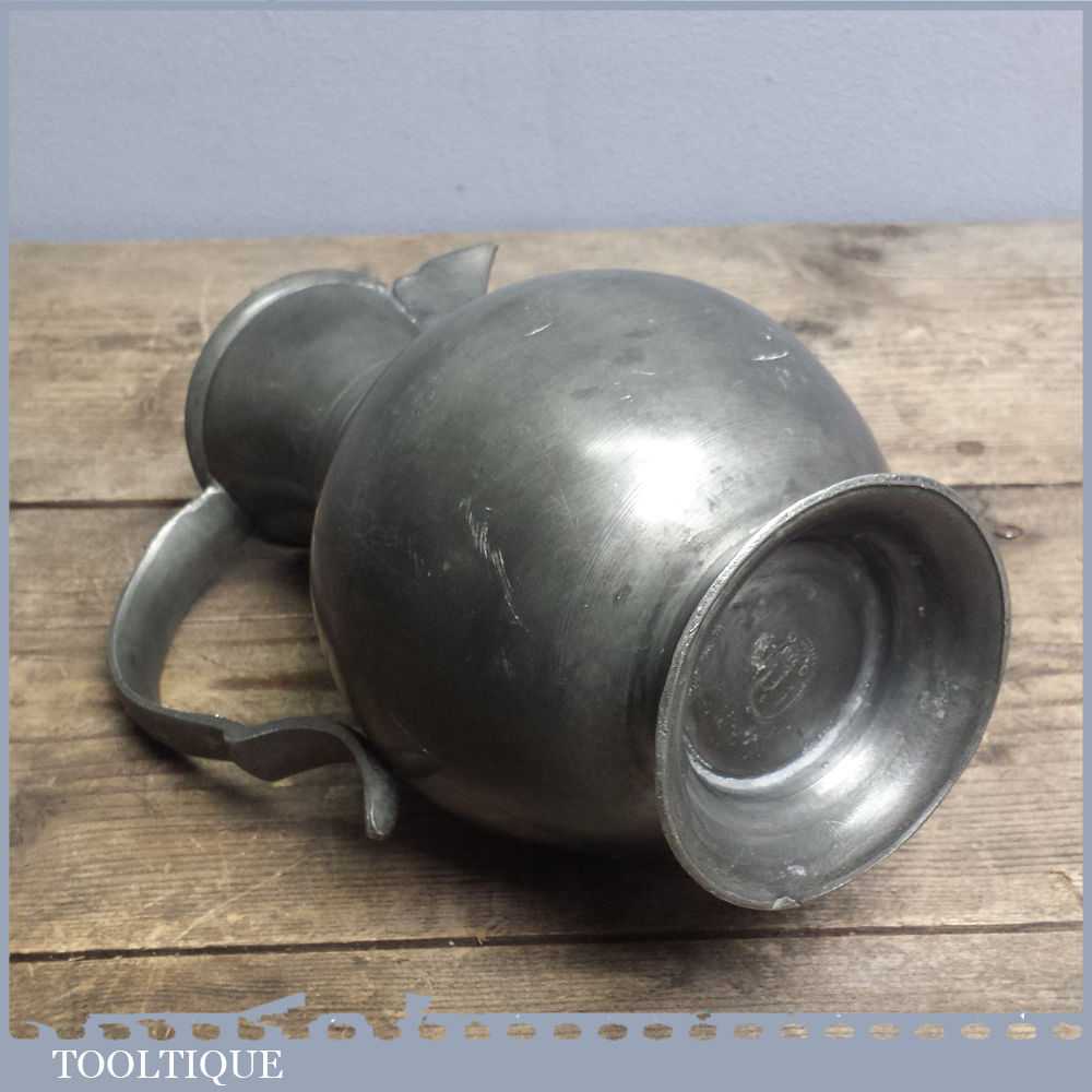 Antique Pewter jug with Touch marks – Old Pouring Vessel-c | Tooltique