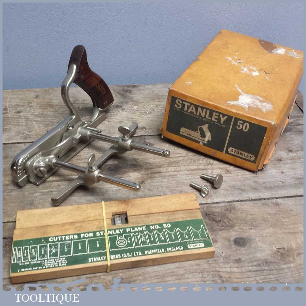 Good Complete Boxed Stanley No 50 Combination Plane | Tooltique