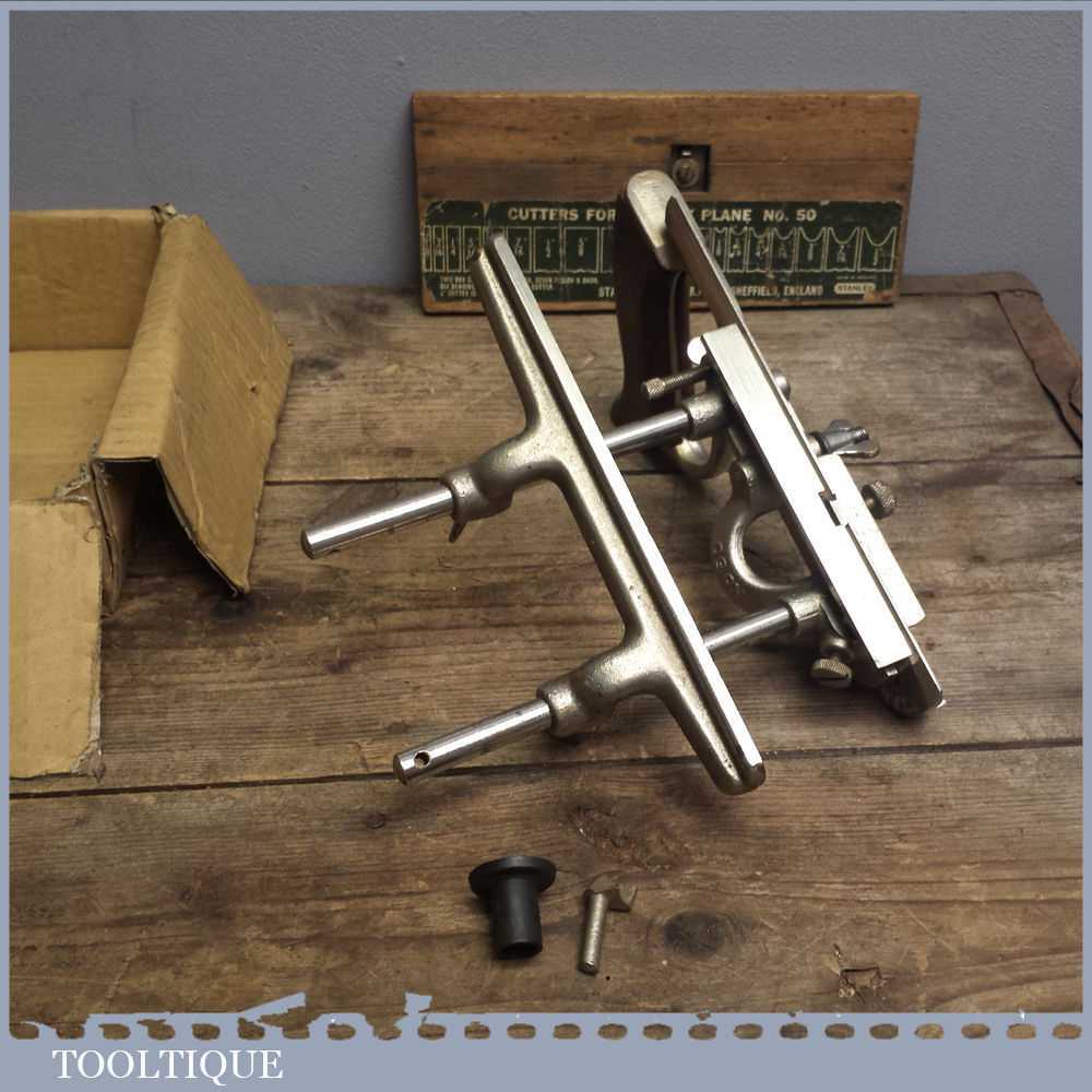 Good Vintage Stanley No 50 Combination Plane – Plough Plane-b | Tooltique
