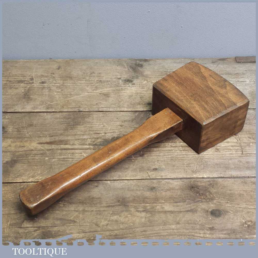 Good Vintage Wooden Mallet – Old Carpenters Tool2 | Tooltique